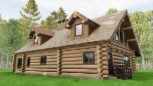 Salmon River Cabin - Caribou Creek Log Homes